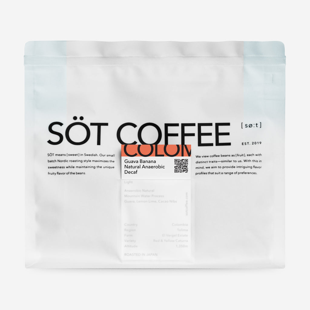 Colombia Guava Banana Natural Anaerobic Decaf | SÖT COFFEE – SOT Coffee ...